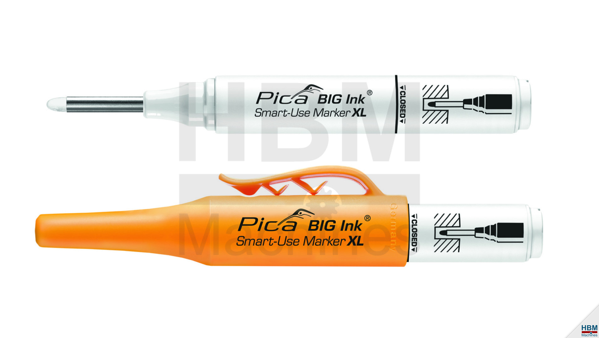 Pica 7052 BIG Ink Markeerstift XL wit | HBM Machines