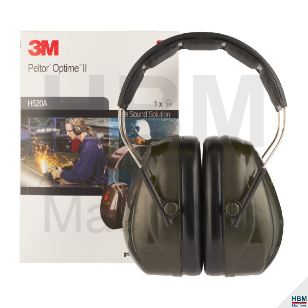 3M PELTOR Optime II Earmuffs, 31 dB, groen, hoofdband, H520A-407-GQ
