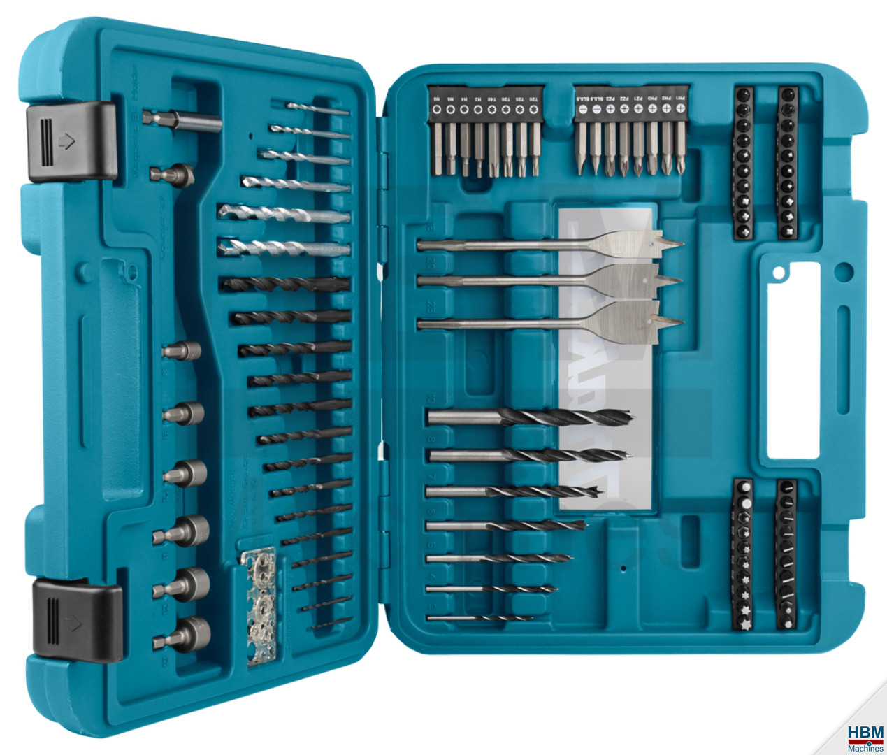 Makita100-delige accessoireset in kunststof koffer - D-47248