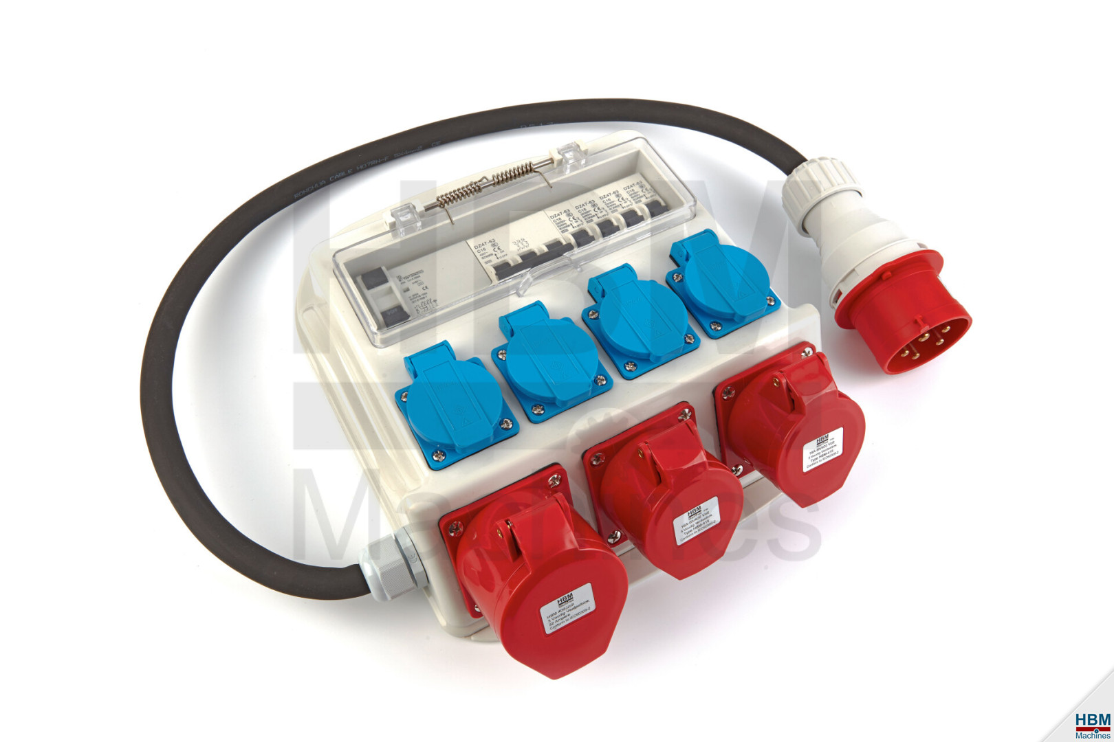 HBM 3 x 400-Volt- und 4 x 230-Volt-Verteilerblock - geerdet