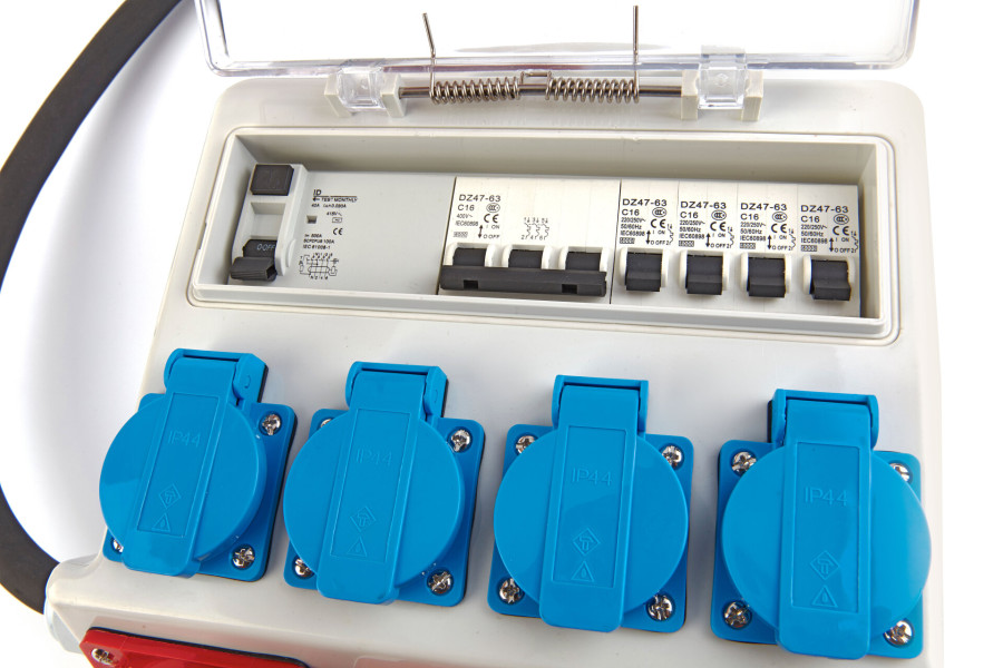 HBM 3 x 400 Volt en 4 x 230 Volt verdeelblok - randaarde