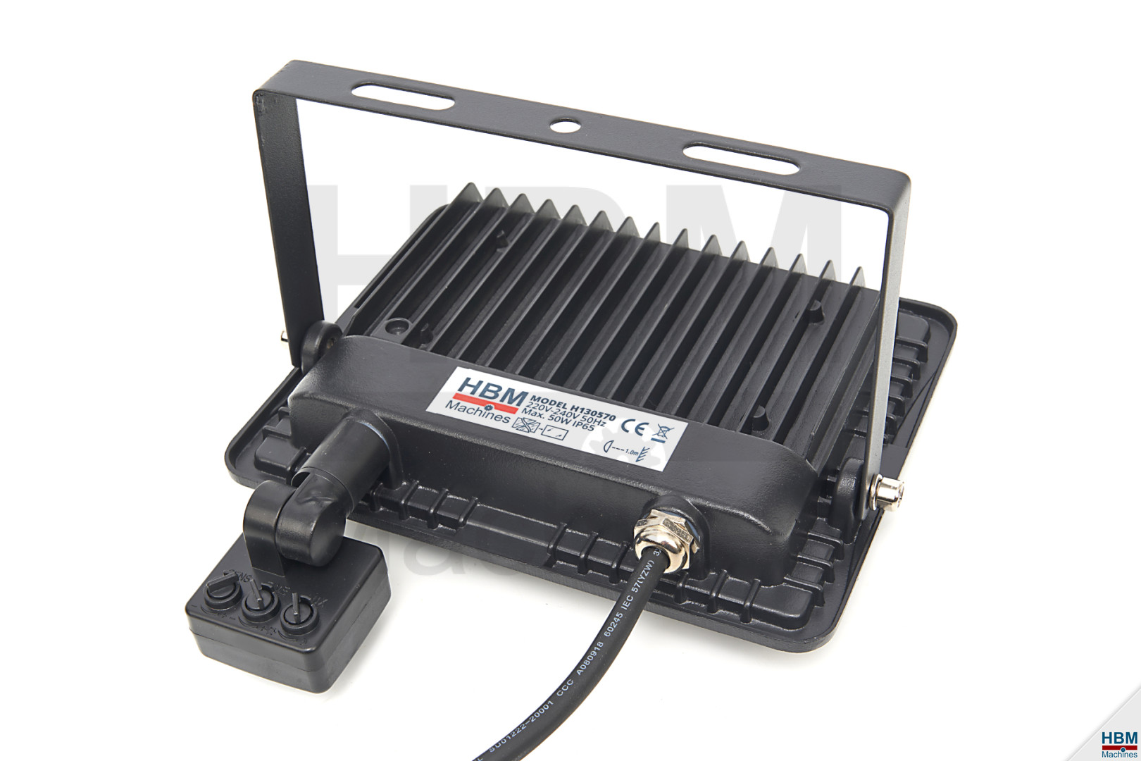 HBM LED Bouwlamp Met Sensor 50 Watt – 4000 Lumen, 6500K