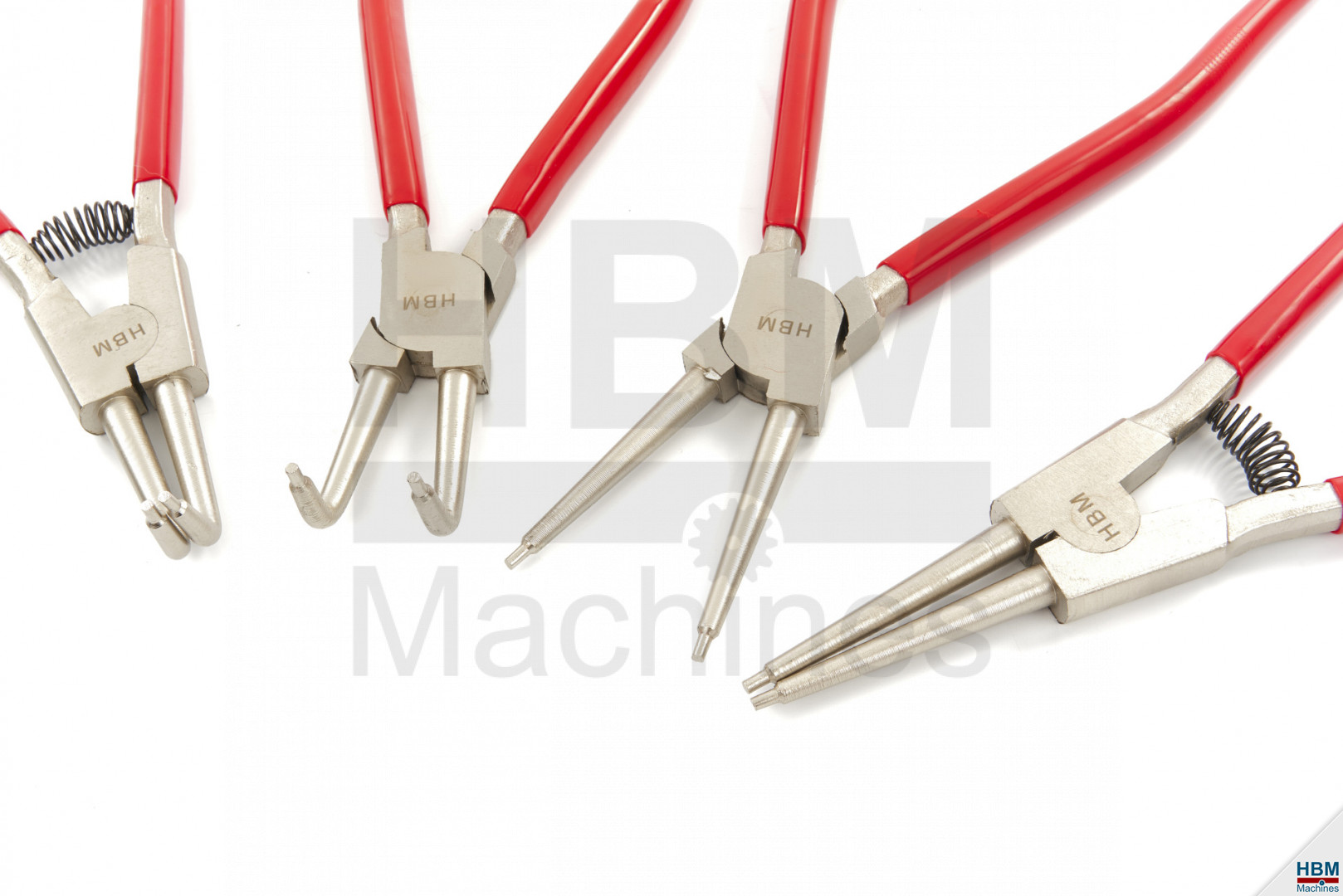 HBM 4 Delige 300 mm Seegerringtangenset, Borgveertangenset