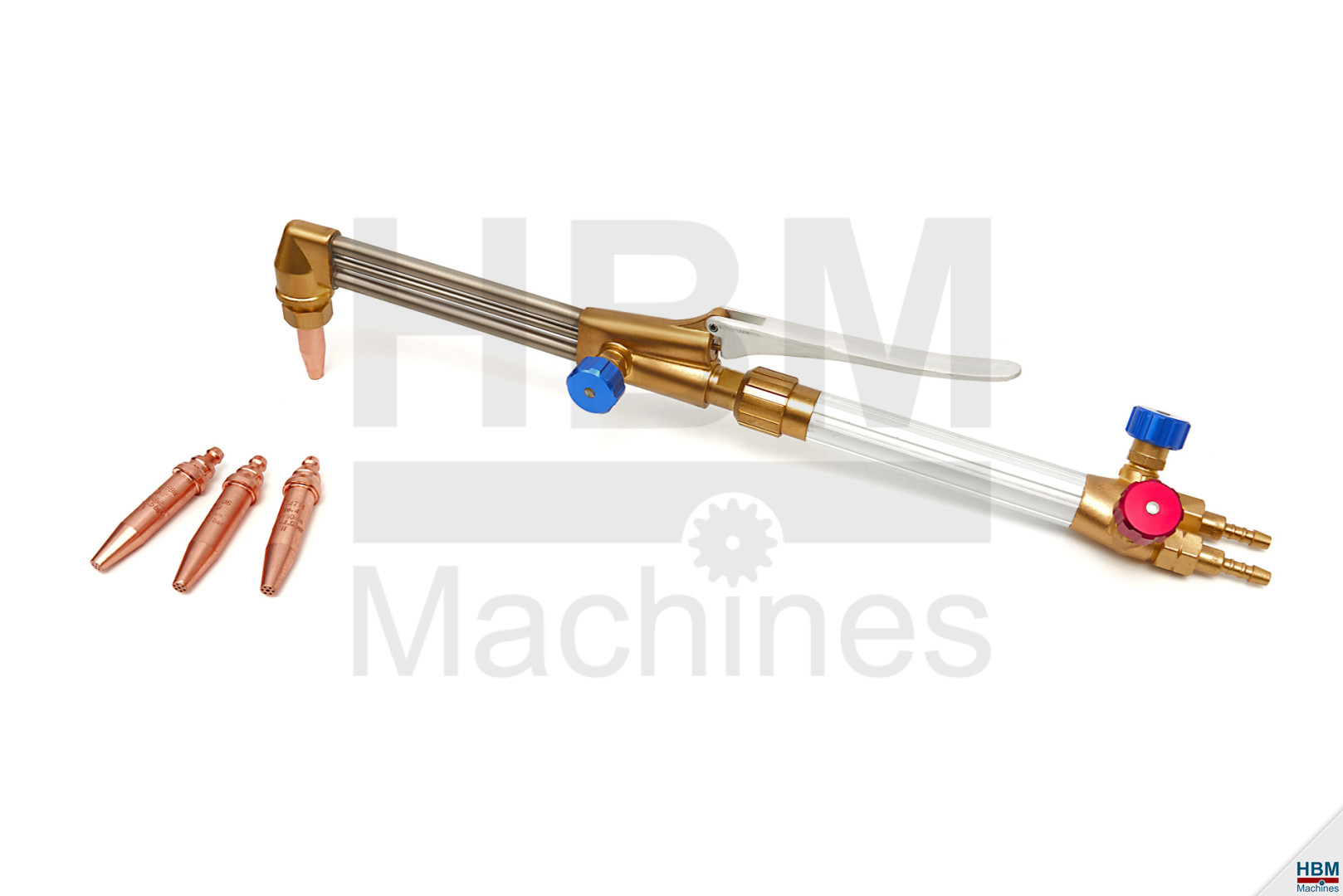 HBM gecombineerde lasbrander en snijbranderset 18-delig | HBM Machines