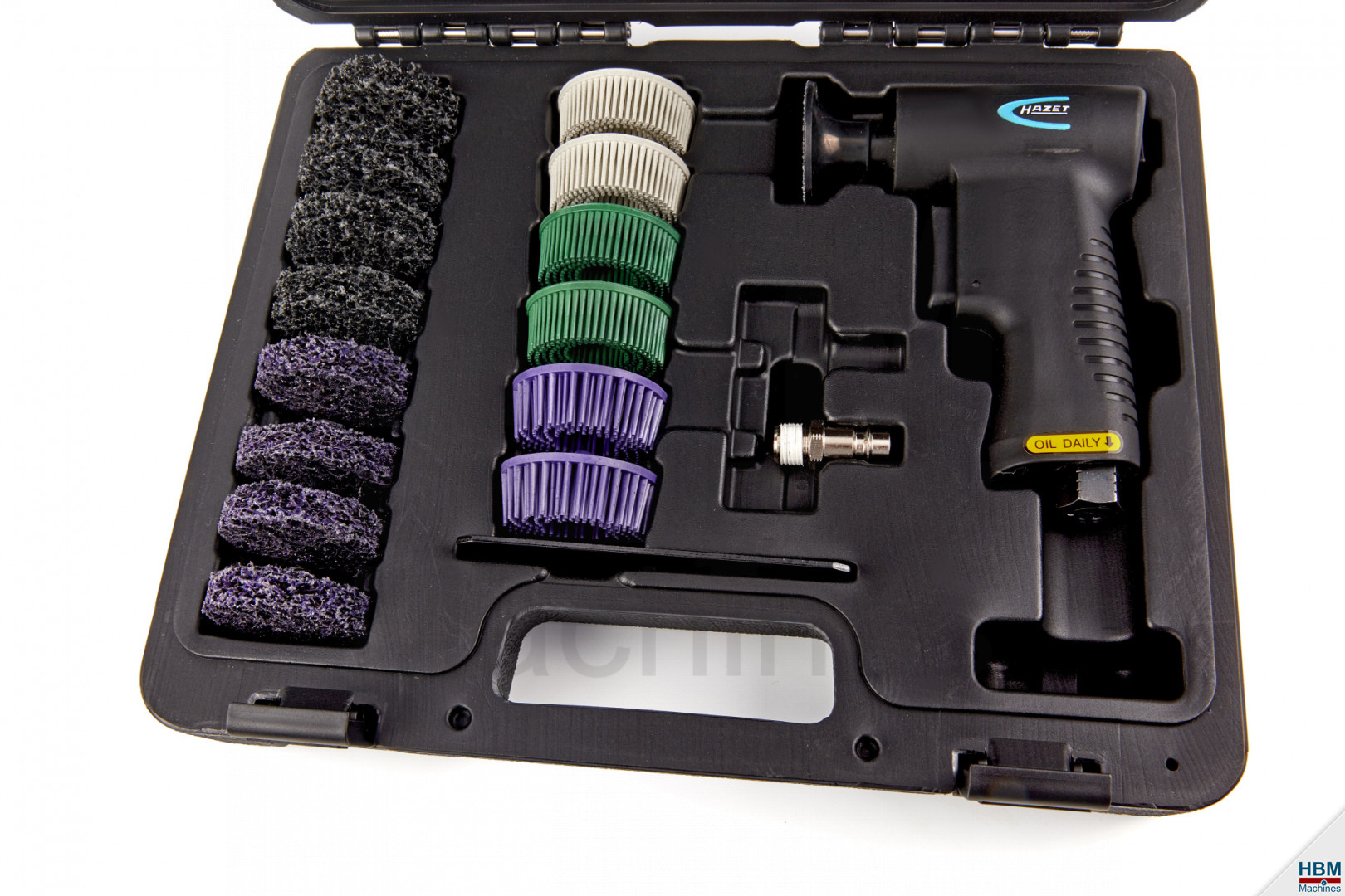 Hazet 9033-11/17 Borstelschuurmachine Met 3M Roloc Bristle Discs en ...