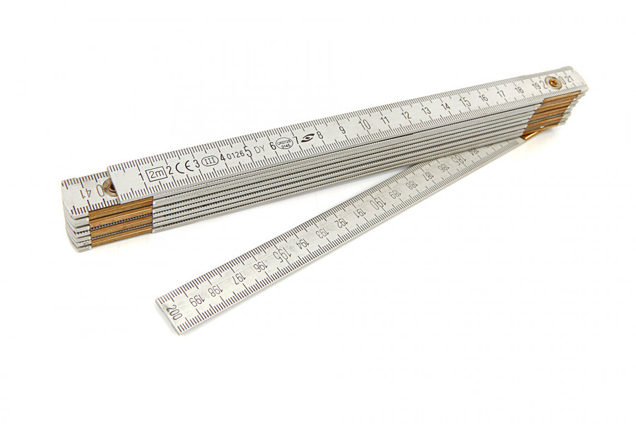 HBM 2 Meter Aluminium Duimstok | HBM Machines