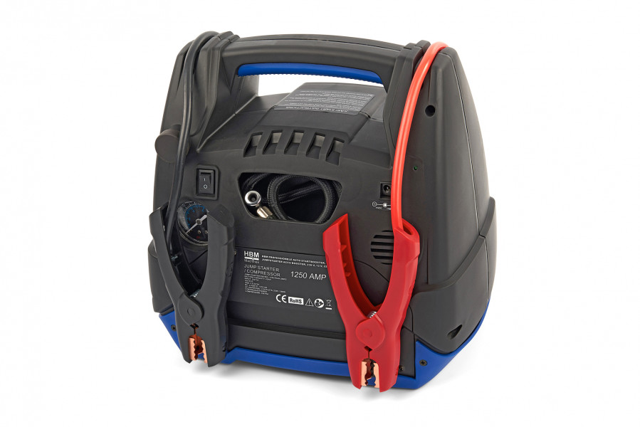 HBM Professionele Auto Startbooster, Jumpstarter Accu Booster, 230 V ...