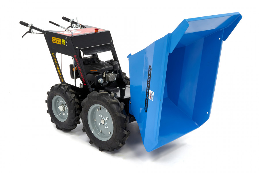 HBM 250 KG Mini Dumper met Kiepbak 5.5 PK - 196cc | HBM Machines
