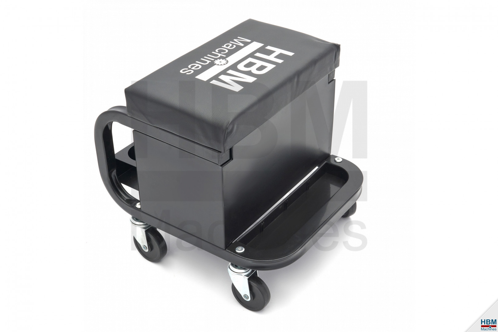 HBM professioneller, fahrbarer Werkstattstuhl, Hocker mit 3 Schubladen