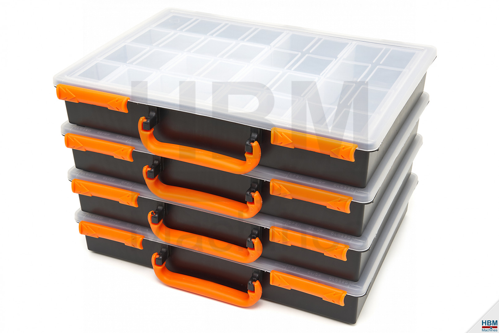 HBM 5-teilige tragbare Sortimentsbox, Sortimentskoffer Deluxe