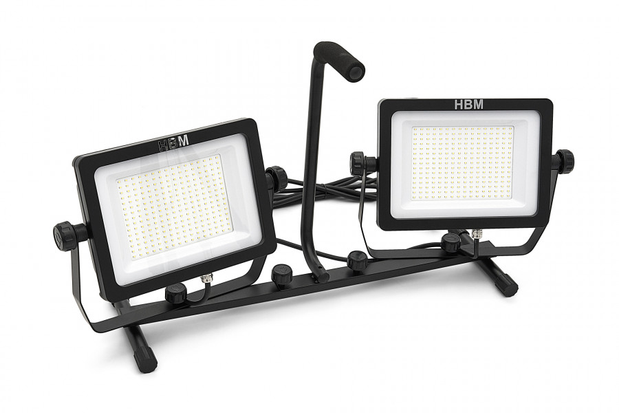 HBM Professionele Dubbele LED Bouwlamp 2 x 150 Watt – 2 x 15.000 Lumen ...