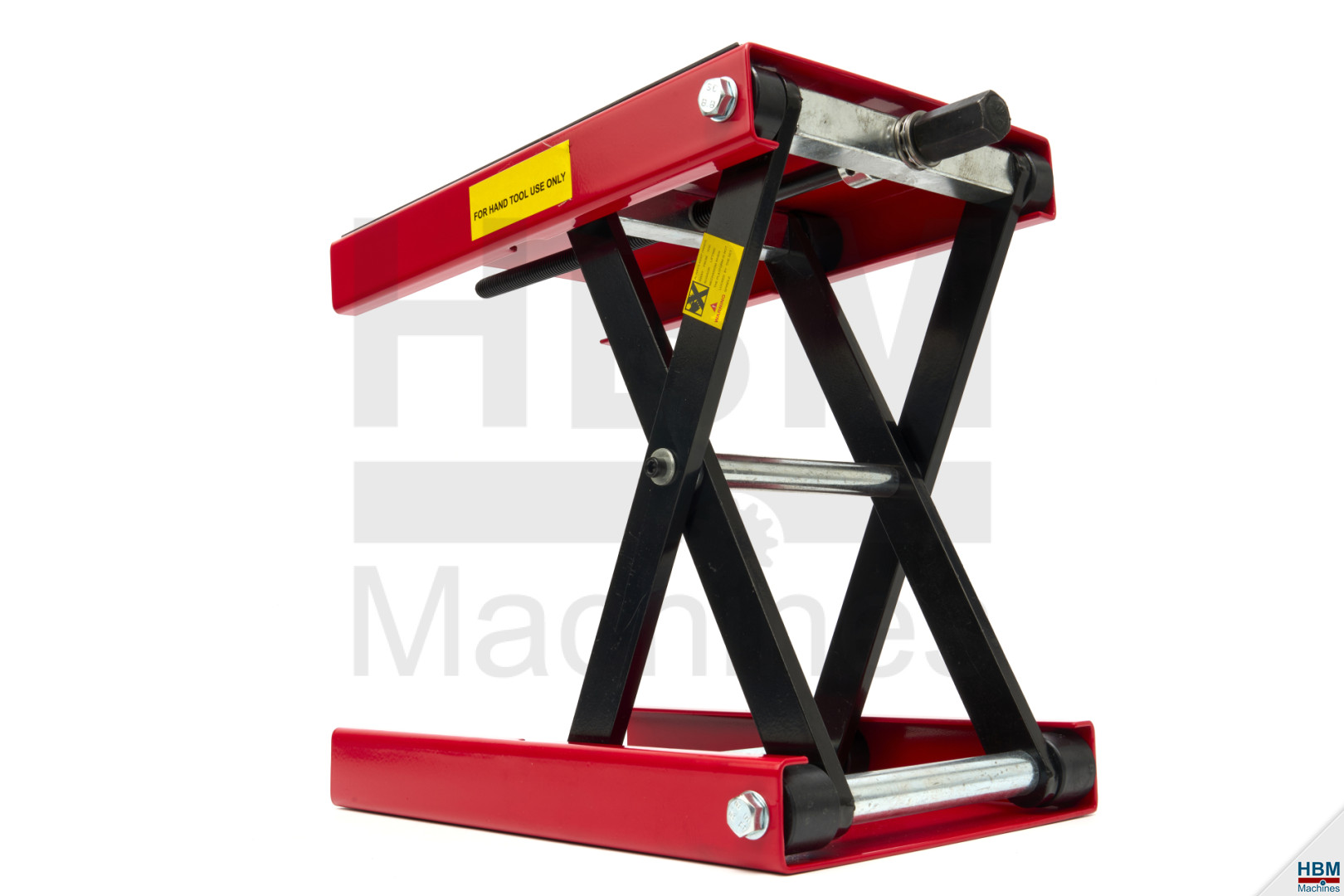 HBM Vlakke Mini Motorlift 450 kg – Rood | HBM Machines