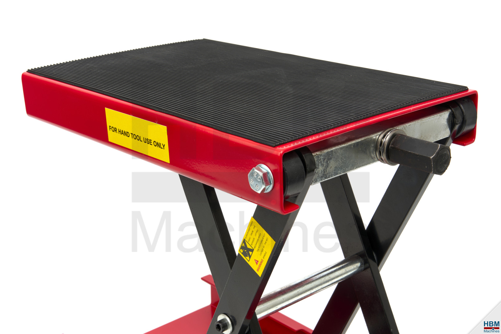 HBM Vlakke Mini Motorlift 450 kg – Rood | HBM Machines