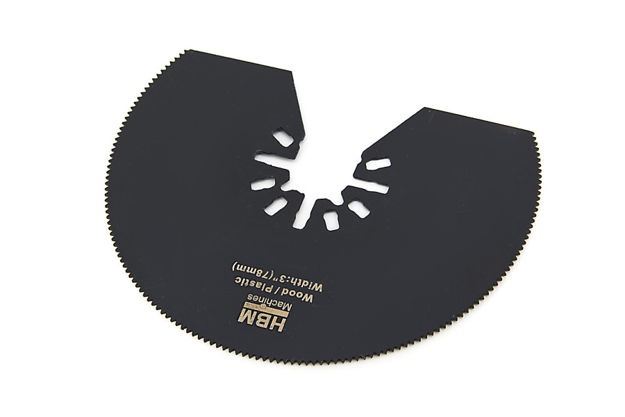 HBM 80 mm. Lame de scie demi-ronde pour bois et plastique pour multitools