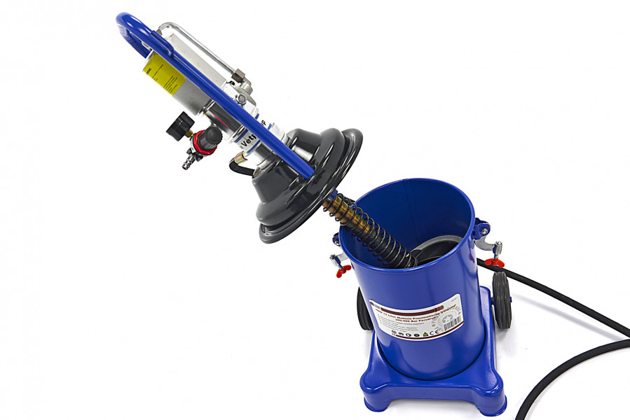 HBM 12 Liter Mobiele Pneumatische Vetpomp 300-400 Bar Persdruk