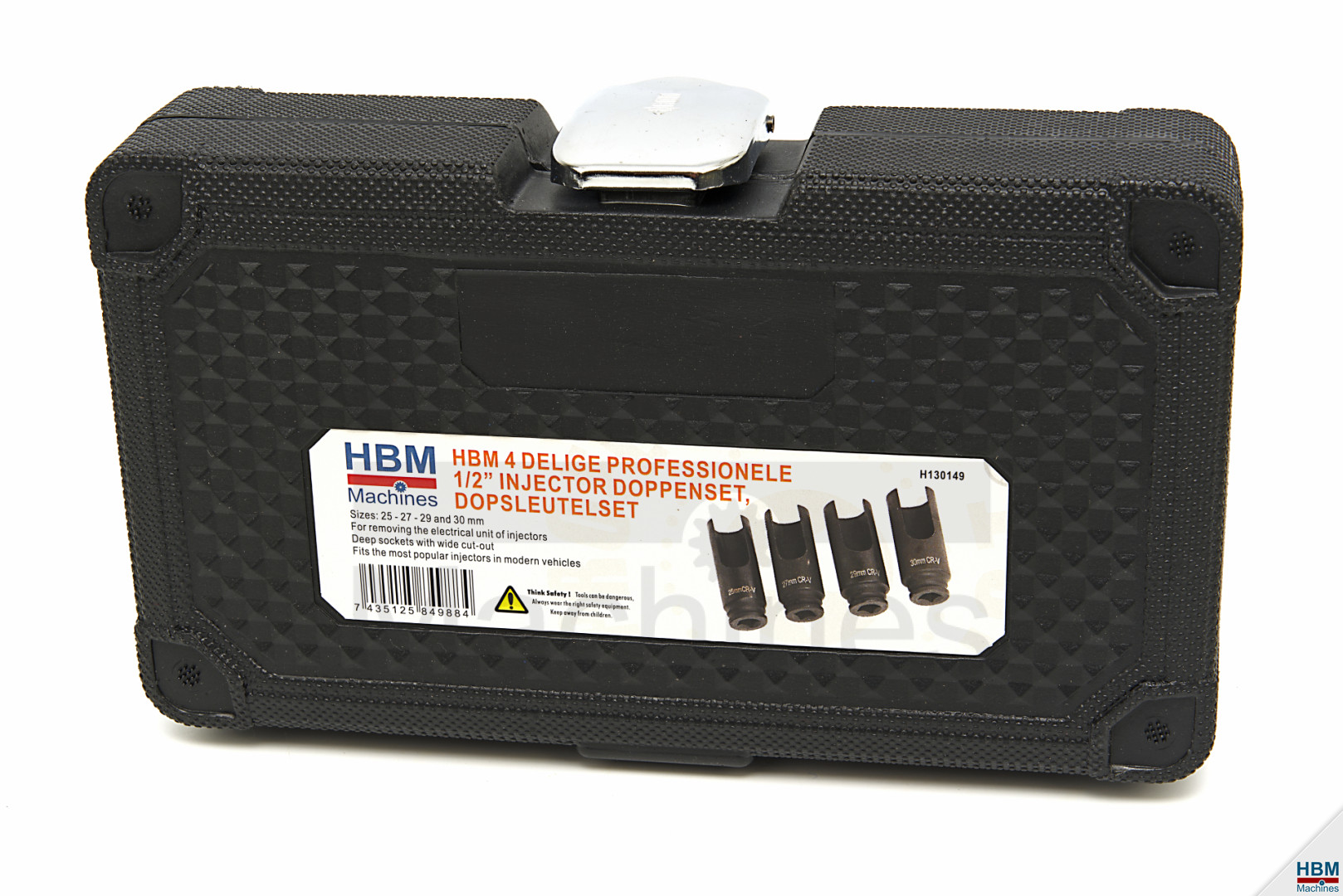 HBM 4 Delige Professionele ½” Injector Doppenset, Dopsleutelset