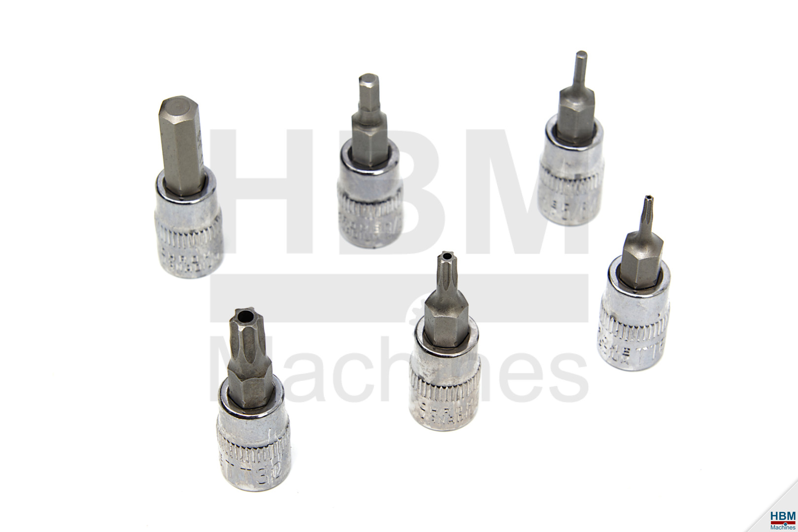 HBM 107 Delige Korte en Lange MM, INCH Inbus, Torx, Hex Doppenset
