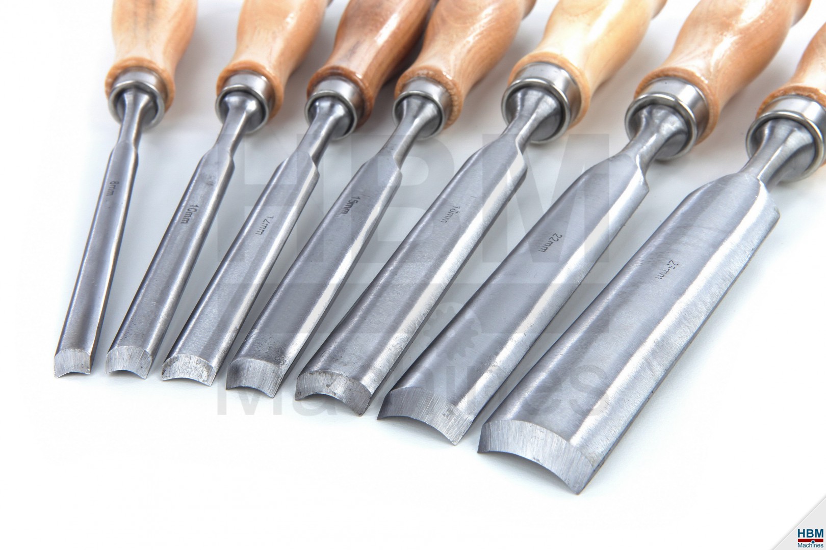 HBM Jeu de gouges 7 pièces 300 mm | HBM Machines