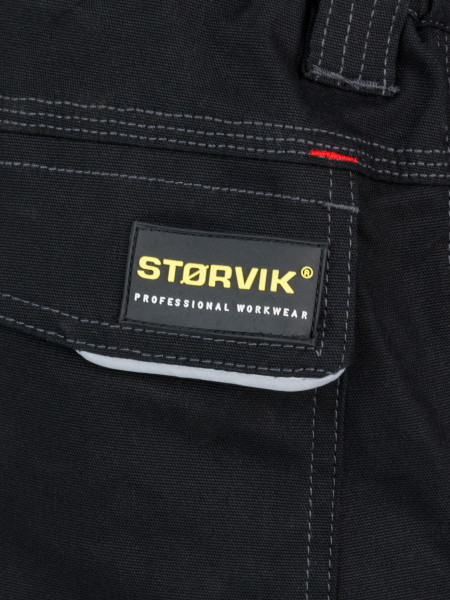 Storvik Tim Stretch Arbeitshose Schwarz | HBM Machines